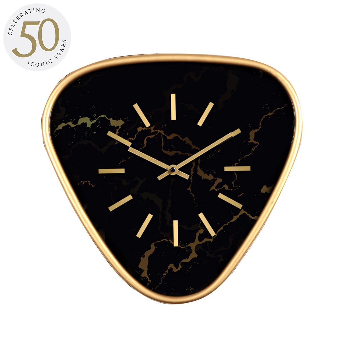 MOBA Black Triangular Wall Clock – OPA LIVING